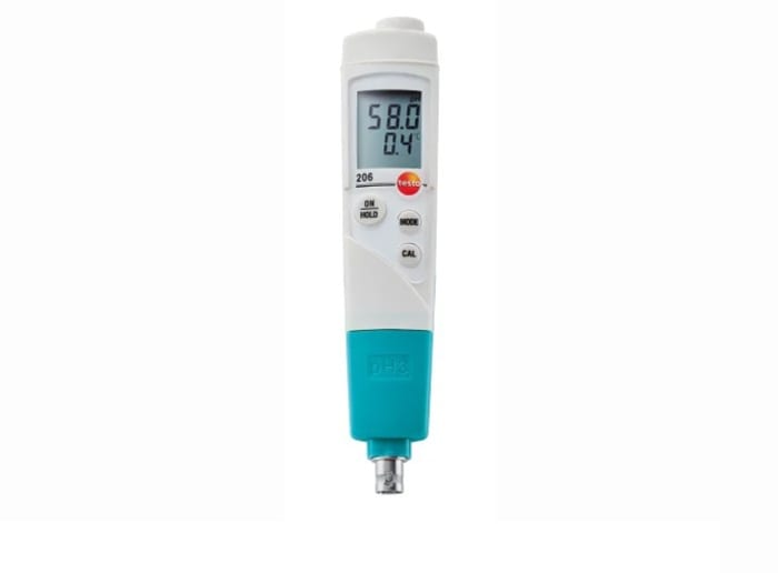 0563 2063 Testo | Testo 206-pH3 pH Meter, ±0.02pH Accuracy, 0.01pH ...
