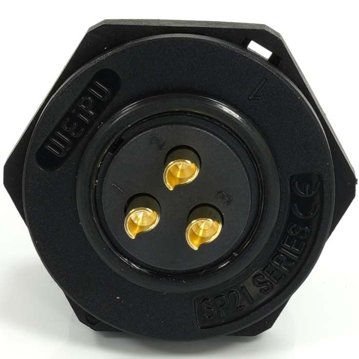 RS PRO | Conector circular RS PRO hembra de 3 vías macho, Montaje ...