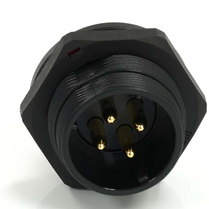 RS PRO | Conector circular RS PRO macho de 4 vías macho, Montaje en ...