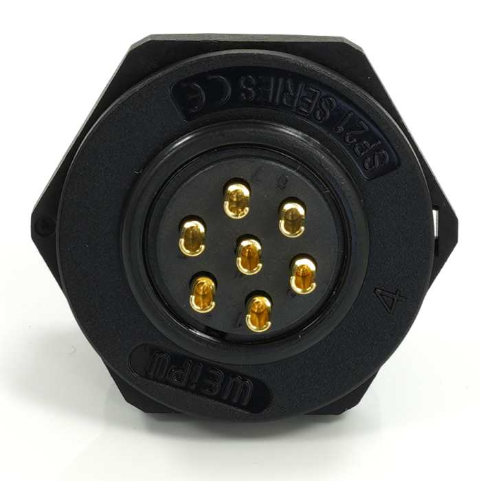 RS PRO | Conector circular RS PRO hembra de 7 vías macho, Montaje ...