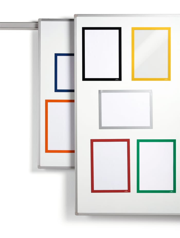 486923 Durable | Marco portadocumentos de pared Durable Plateado A4 ...