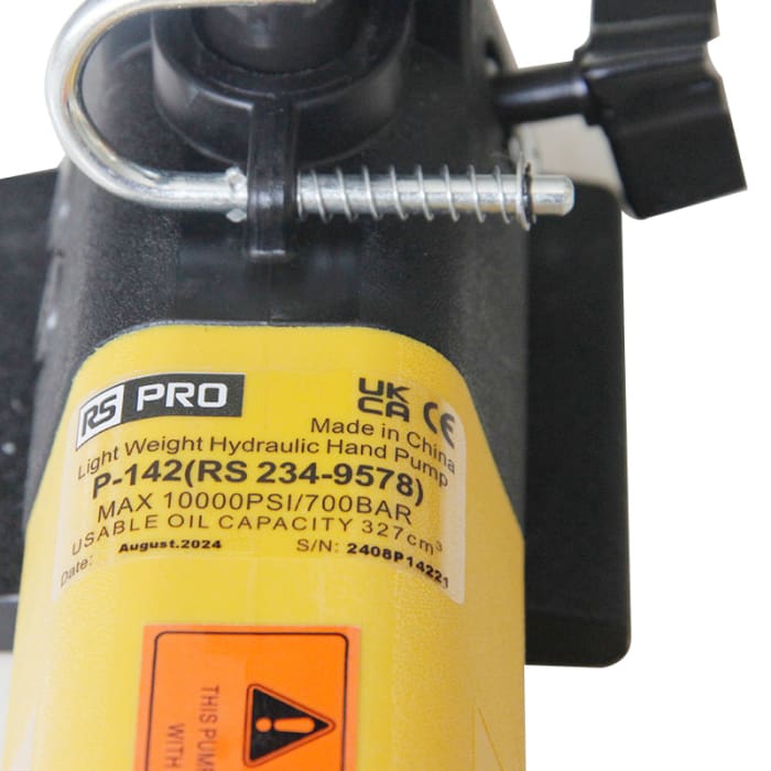RS PRO | RS PRO Hydraulic Hand Pump, 0.327 L Hand, 12.7 mm Cylinder ...