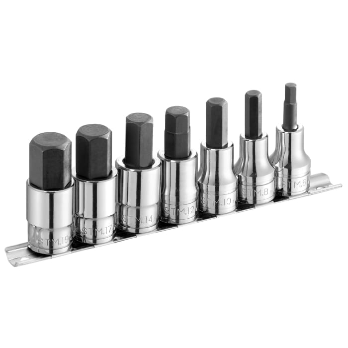 ST.40 Facom | Facom 7-Piece Metric 1/2 in Bit Socket Set, 6 point | 234 ...