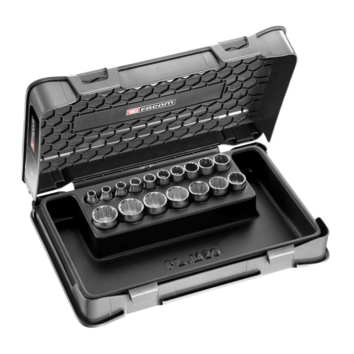 J.400 Facom | Facom 17-Piece 3/8 in Hexagon Socket Set | 235-4901 | RS