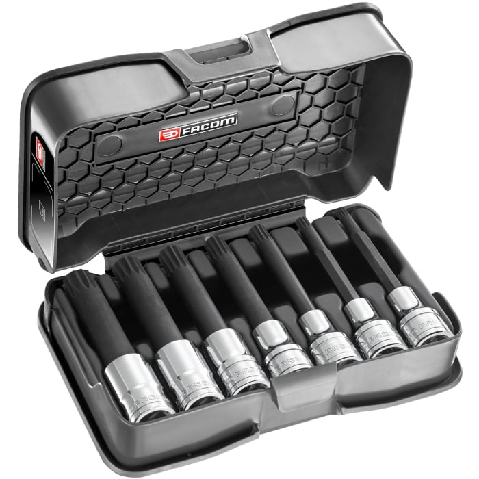 SVL.J7APB Facom | Facom 7-Piece Metric 1/2 in Bit Socket Set , XZN ...