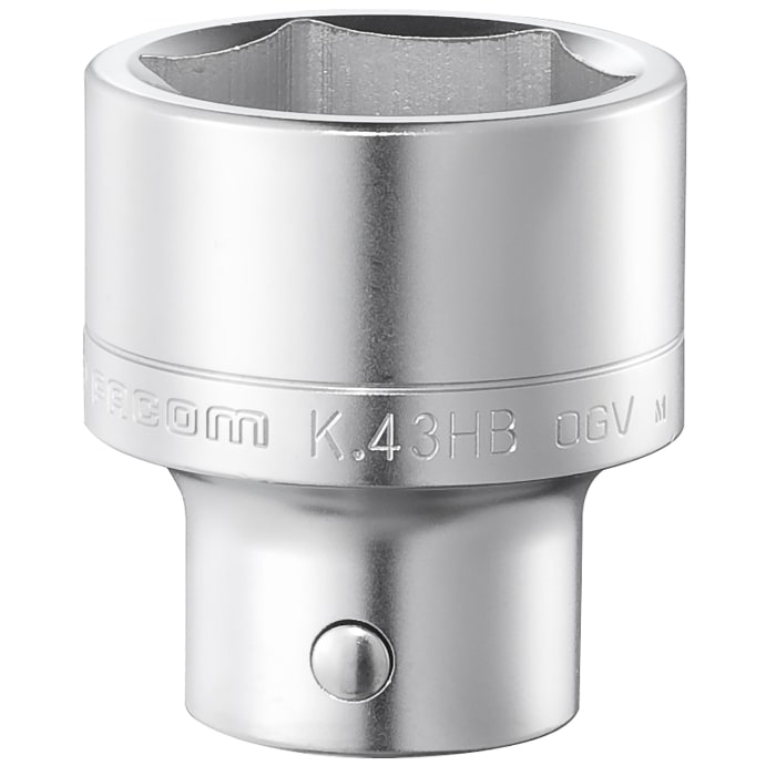 K.55HB Facom | Facom 3/4 in Drive 55mm Standard Socket, 6 point, 75 mm ...