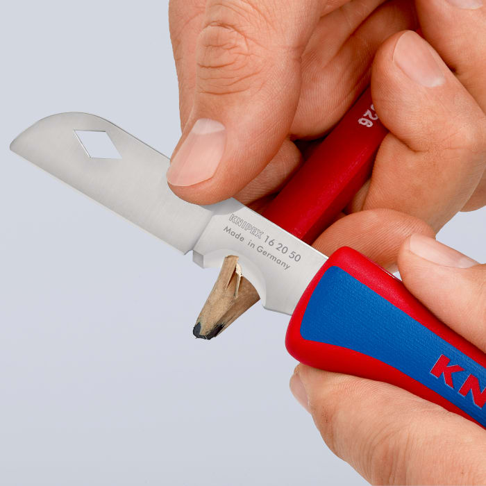 16 20 50 SB Knipex | Knipex Knife with Knife Blade Retractable 80 mm ...