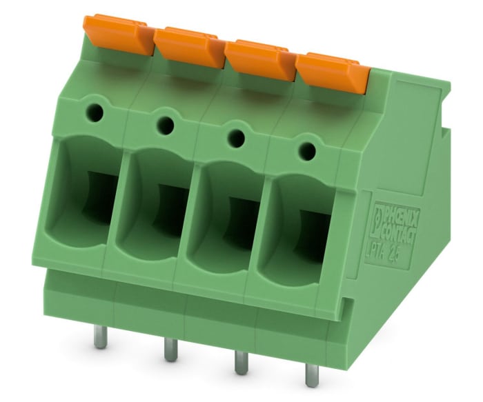 1190365 Phoenix Contact | Phoenix Contact PCB Terminal Block, 4-Contact ...