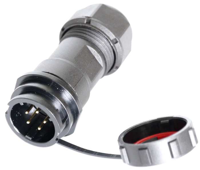 RS PRO | Conector circular RS PRO hembra de 5 vías macho, montaje aéreo ...