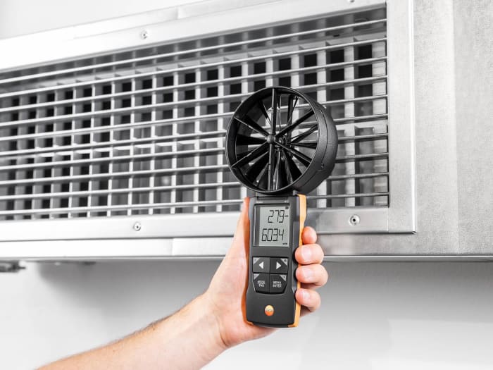 0563 2417 Testo | Testo 417 Set 2 Vane Anemometer, 20m/s Max, Measures ...