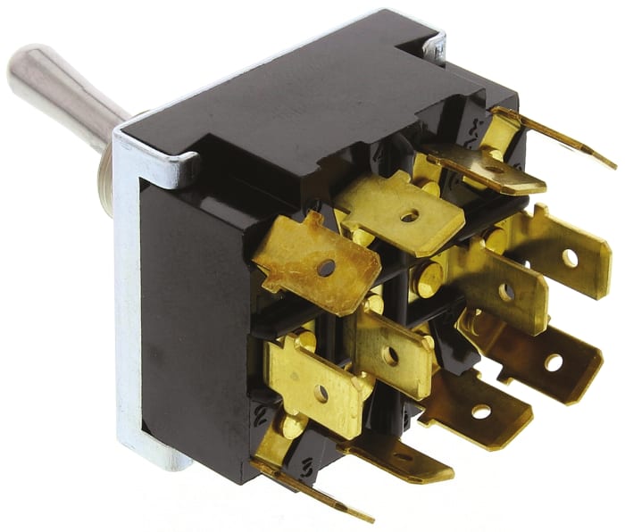 A4TN15W04 TE Connectivity | TE Connectivity Toggle Switch, Panel Mount ...