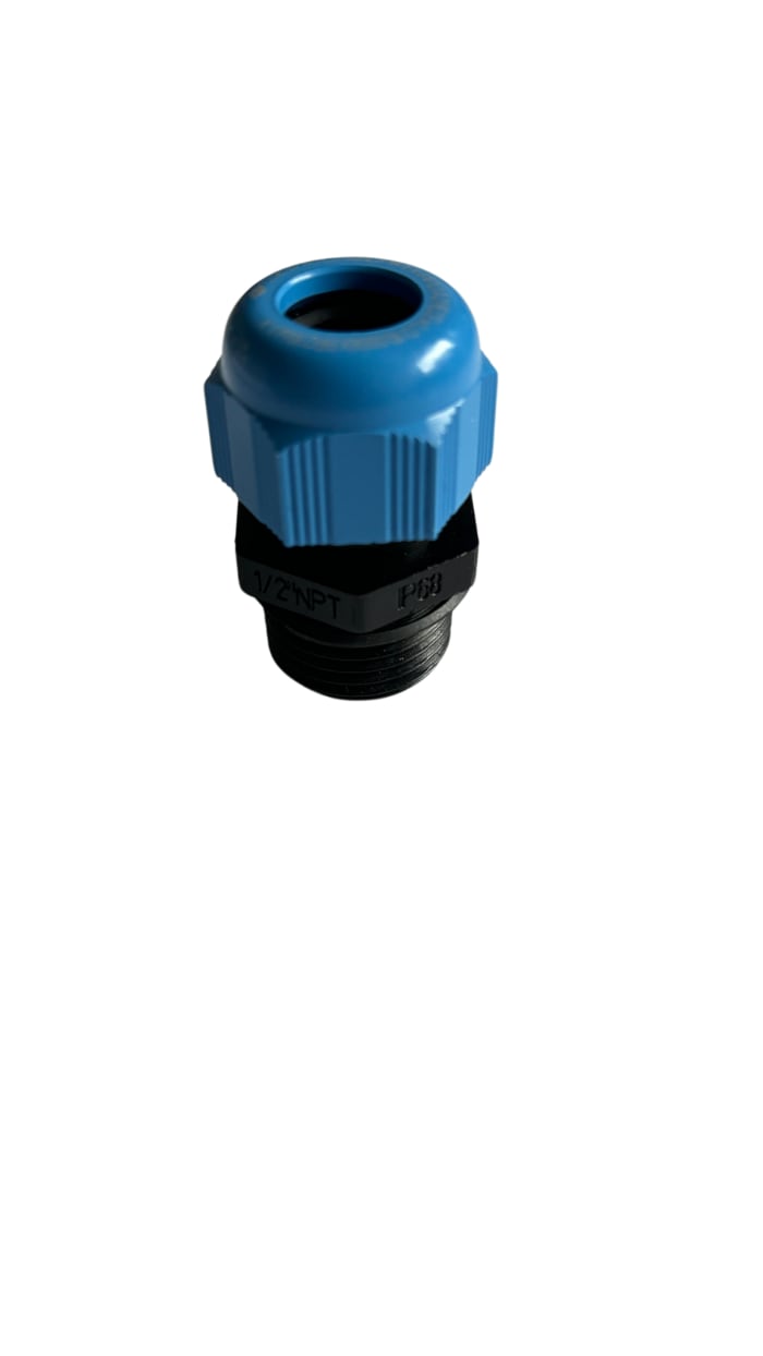F7441200E SIB | SIB SIB-TEC Series Blue Polyamide Cable Gland, NPT 1 ...