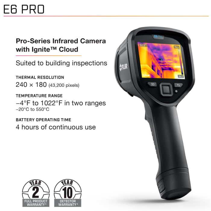 FLIR E6 Pro FLIR | FLIR E6 Pro Ex PRO Thermal Imaging Camera with WiFi ...