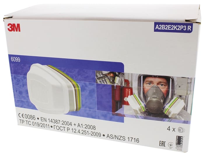 6099 3M | Filtro 3M 6099, Amoniaco, gas, partículas, vapor, para usar ...