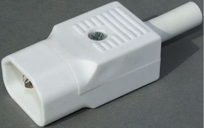 PX0686/WH Bulgin | Bulgin C14 Cable Mount IEC Connector Male, 10A, 250 ...