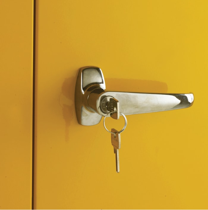 RS PRO | RS PRO Yellow Steel Lockable 1 Door Hazardous Substance ...