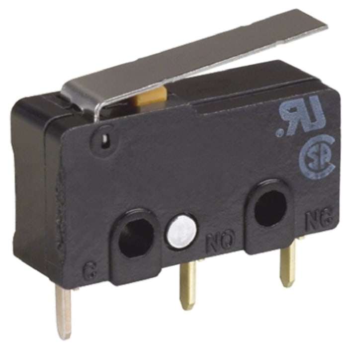SS-01GL-ED Omron | Omron Roller Lever Micro Switch, PCB Terminal, 100 mA @ 30 V dc, SPDT, IP40 ...