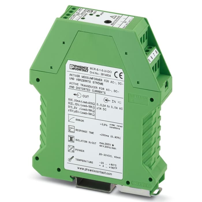 2814715 Phoenix Contact | Phoenix Contact MCR-S Series Current ...