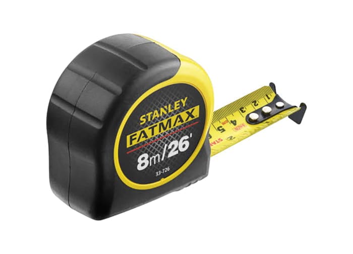 0-33-726 Stanley | Stanley FatMax 8m Tape Measure, Imperial, Metric ... 0-33-726 Stanley | Stanley FatMax 8m Tape Measure, Imperial, Metric ...