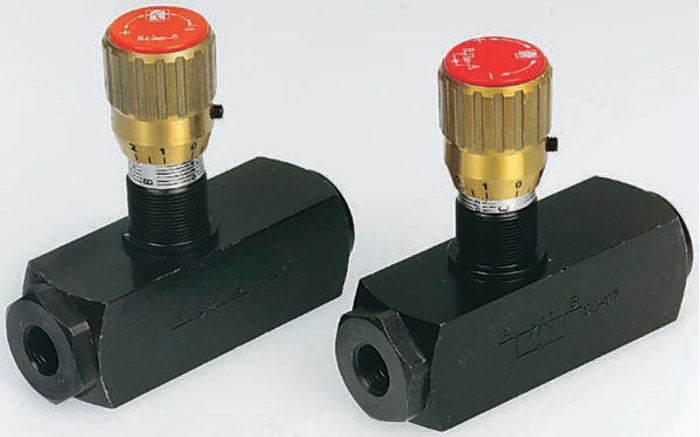 RS PRO | RS PRO Inline Mounting Hydraulic Flow Control Valve, G 1/2 ...