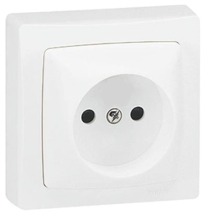 0 860 22 Legrand | Toma eléctrica Legrand, Blanco, Plástico, sin ...