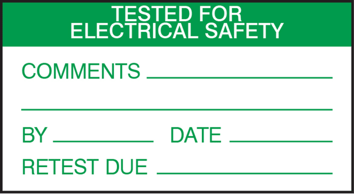 RS PRO | RS PRO Adhesive Pre-Printed Adhesive Label-Tested For ...