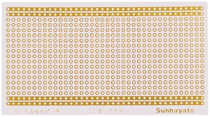 ICB-059 Sunhayato | ICB-059, Single Sided Extender Board Universal Board FR4 100 x 55 x 0.1mm ...