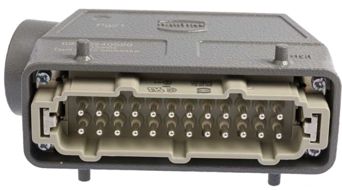 09300240520+09330242601 HARTING | HARTING Hood Kit, 24 Way, 16A, Male ...