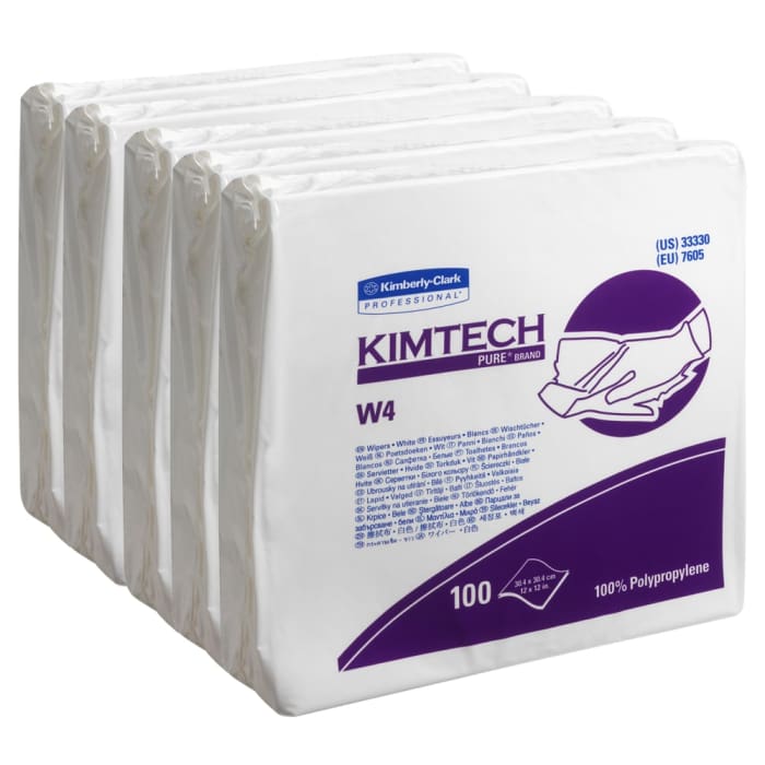 7605 KIMTECH | KIMTECH Pure W4 Wipers 7605 White Wipes for Clean ...