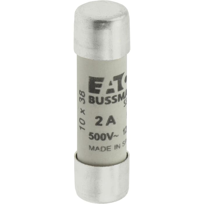 C10G2 Eaton | Eaton 2A Ceramic Cartridge Fuse, 10 x 38mm | 489-4405 | RS