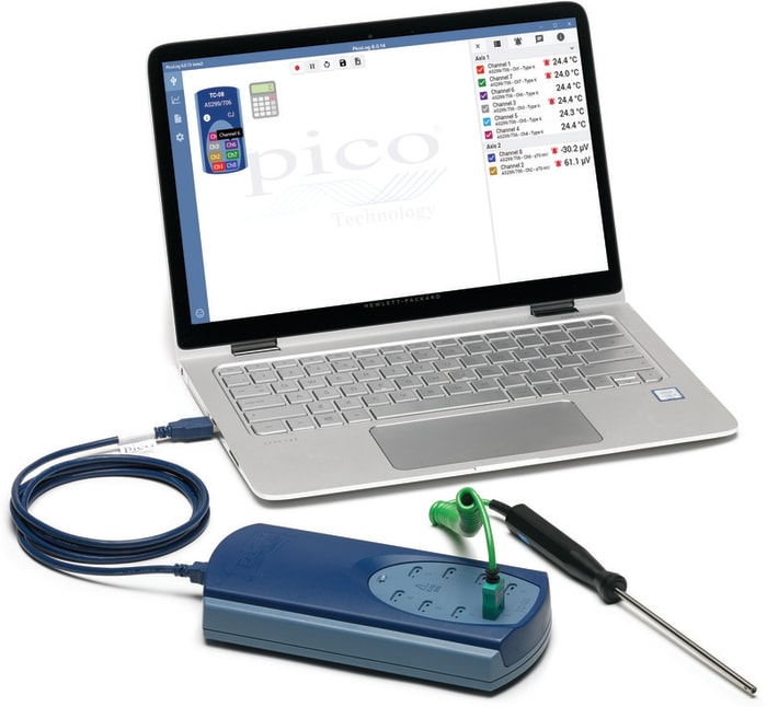 TC-08 Pico Technology | Pico Technology USB TC-08 Temperature Data Logger, USB, 8 Input Channel ...