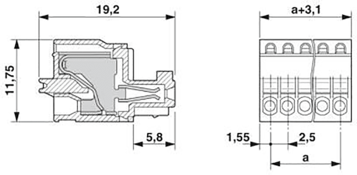 1881383 Phoenix Contact | Borne enchufable para PCB Hembra Phoenix ...