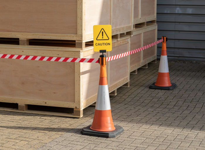 TC114-D3-3.65 Tensator | Tensator Orange PE Retractable Barrier, 3.65m ...