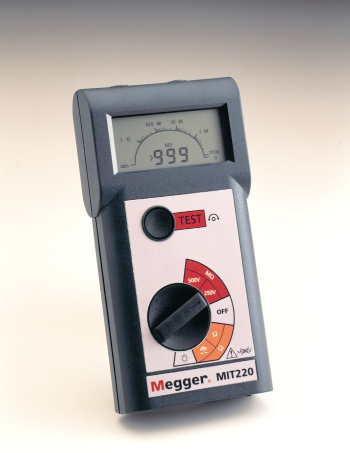 MIT220-EN Megger | Megger MIT220 Insulation & Continuity Tester, 250V ...
