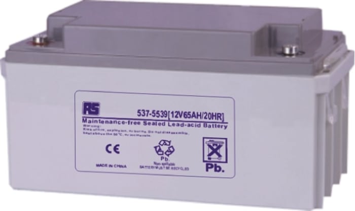 RS PRO | RS PRO 12V T6 Sealed Lead Acid Battery, 65Ah | 537-5539 | RS ...