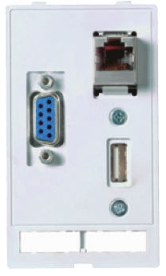 39500020143 HARTING | HARTING Straight, Panel- 3 Port Type USB Type A ...
