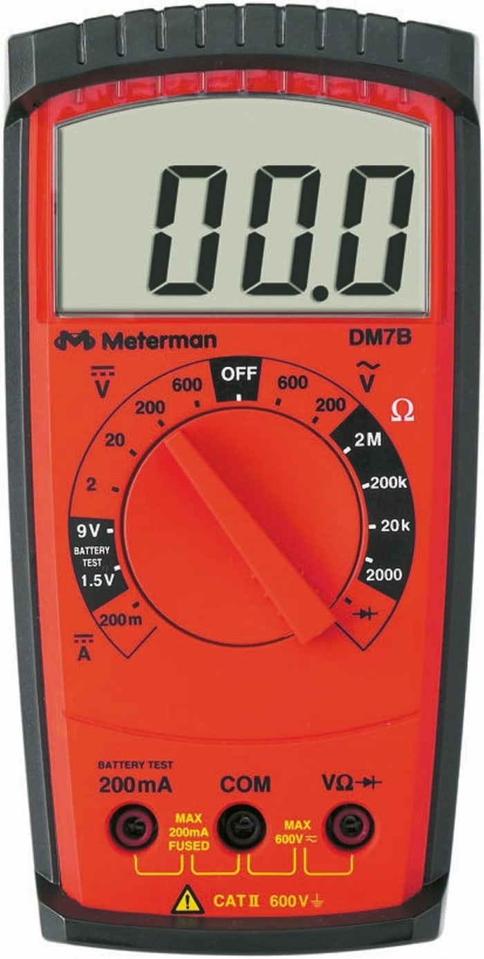DM7 Wavetek Meterman | Wavetek Meterman DM7 Handheld LCD Digital Multimeter | 253-9308 | RS ...