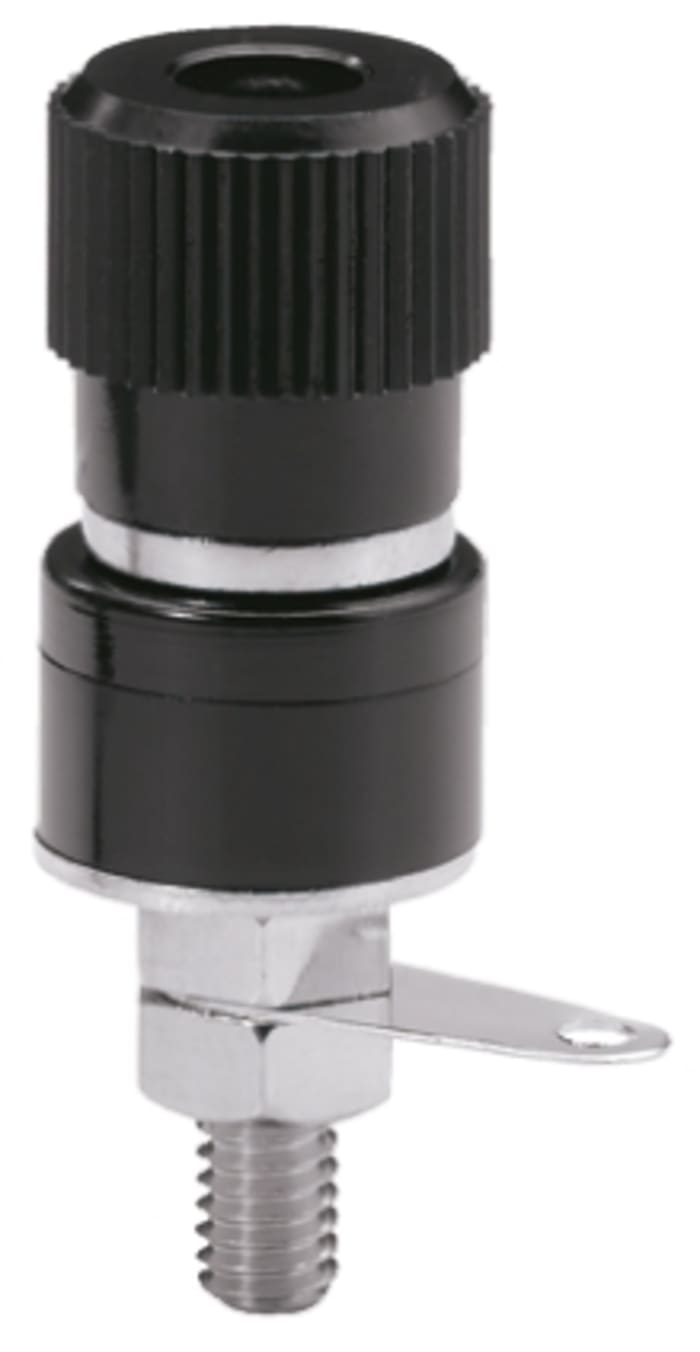 T-375-12-B Sato Parts | Sato Parts Black Female Banana Socket, 4 mm ...