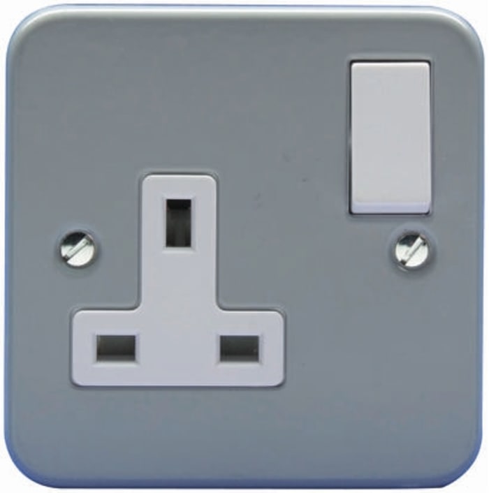VX1300SG Volex Accessories | Volex Accessories Grey 1 Gang Power Socket ...