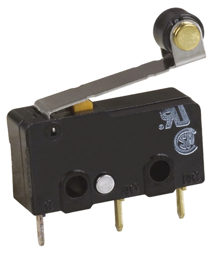 SS-01GL2-FD Omron | Omron Roller Lever Micro Switch, PCB Terminal, 100 mA @ 30 V dc, SPDT, IP40 ...