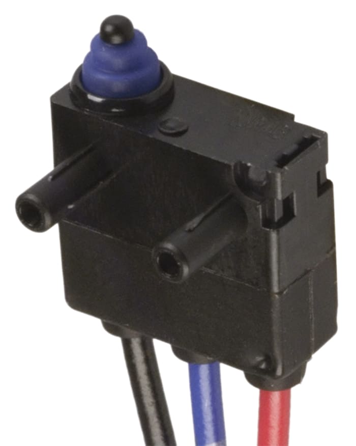 D2HW-BL201M Omron | Omron Plunger Micro Switch, Through Hole Terminal ...