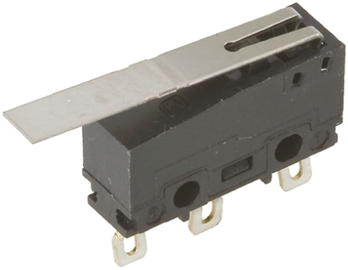 AVT3232613 Panasonic | Panasonic Long Hinge Lever Micro Switch, Solder Terminal, 100 mA @ 30 V ...