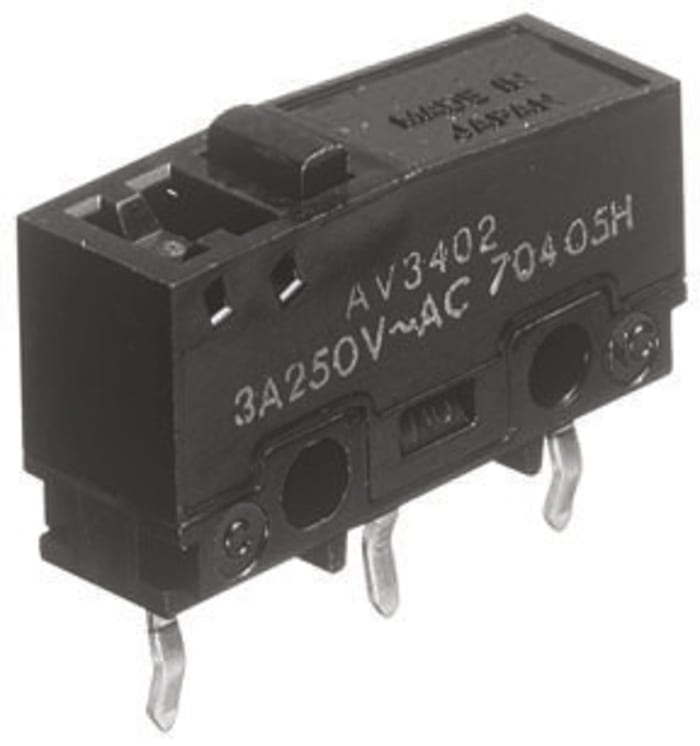 AV34043 Panasonic | Panasonic Pin Plunger Micro Switch, PCB Terminal, 3 ...