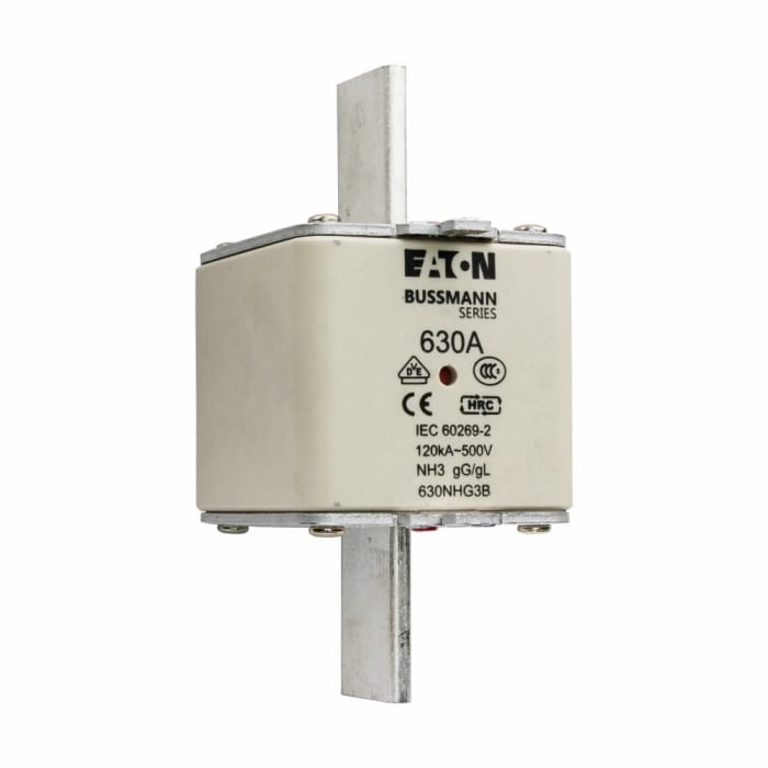 630NHG3B Eaton | Eaton 630A Centred Tag Fuse, NH3, 500V ac | 703-8768P | RS