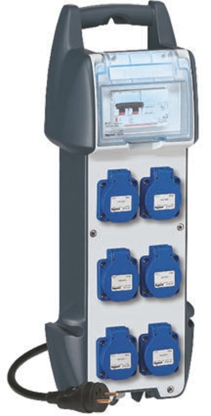 0 589 40 Legrand | Legrand 3m 6 Socket Type E - French Extension Lead ...