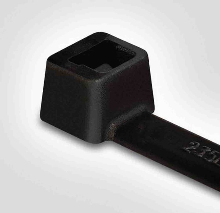 111-05440 T50L-PA66W-BK HellermannTyton | Brida HellermannTyton T50L de Poliamida 6,6 (PA66 ...