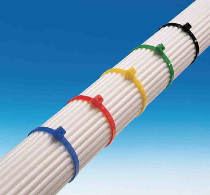 111-05440 T50L-PA66W-BK HellermannTyton | Brida HellermannTyton T50L de Poliamida 6,6 (PA66 ...