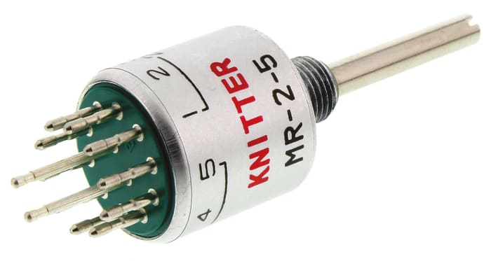 MR 2 -5 KNITTER-SWITCH | KNITTER-SWITCH, 5 Position DP5T Rotary Switch ...