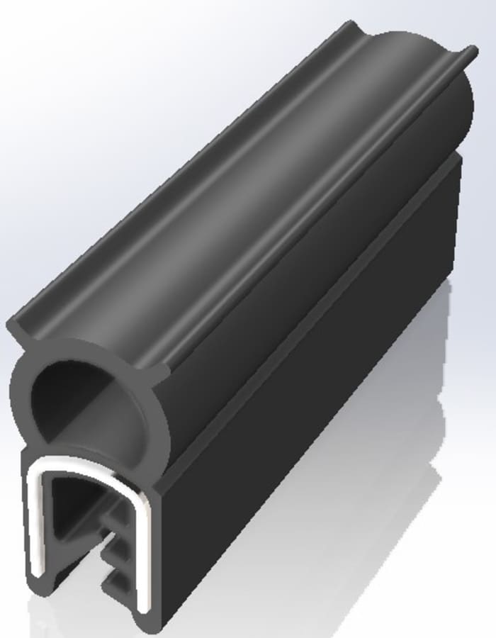 RS PRO | RS PRO Black EPDM Edging Strip, 20m | 727-6046 | RS Components