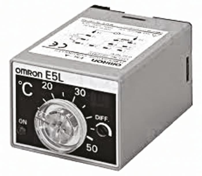 E5L-A 0-50 Omron | Omron Bi-Metallic Thermostat, +50°C Max, SPDT ...